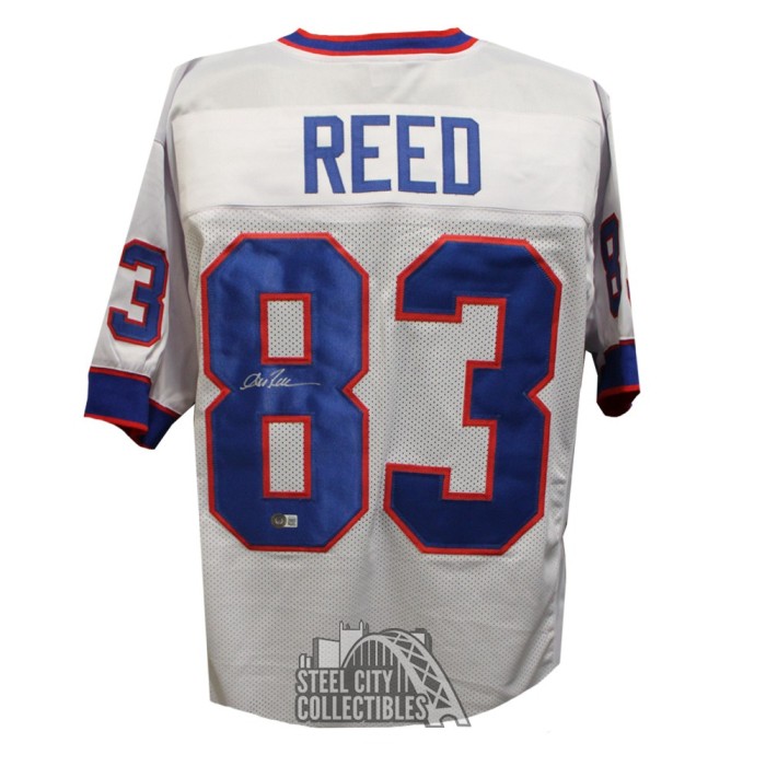 Andre Reed Autographed Buffalo Custom White Football Jersey - BAS ...