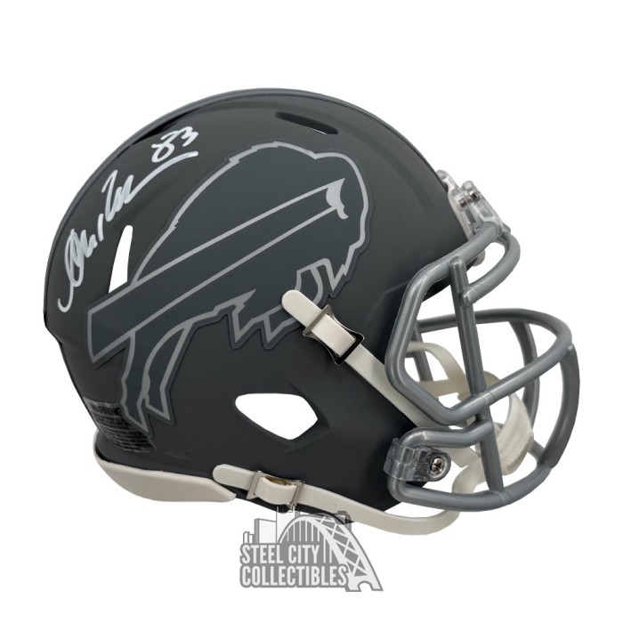 Andre Reed Autographed Buffalo Bills Slate Mini Football Helmet - JSA ...