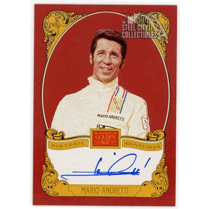 Mario Andretti 2013 Panini Golden Age Historic Signatures Autograph ...