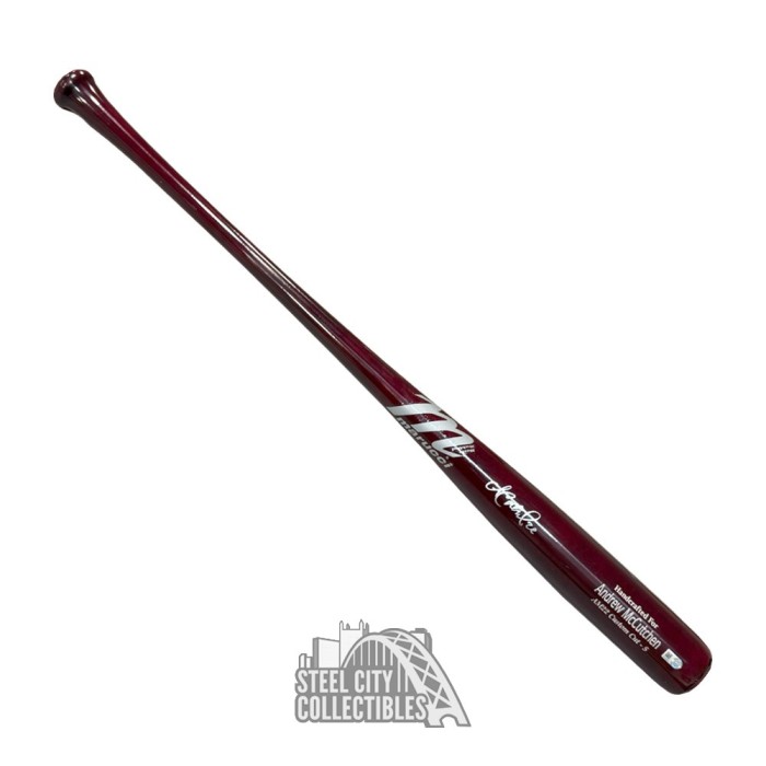 Andrew McCutchen Autographed Game Issued AM22 Baseball Bat - MLB (Dent ...