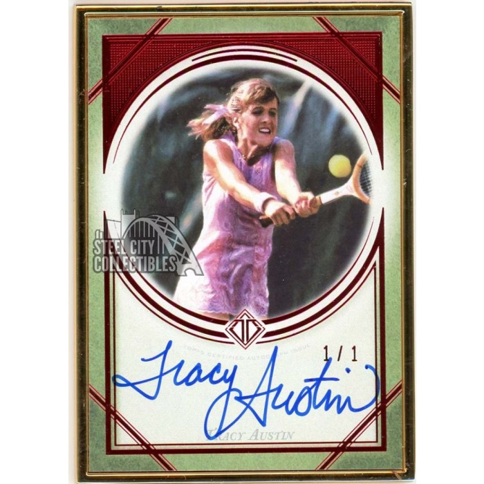 Tracy Austin 2020 Topps Transcendent Tennis HOF Red Autograph Card #TCA ...