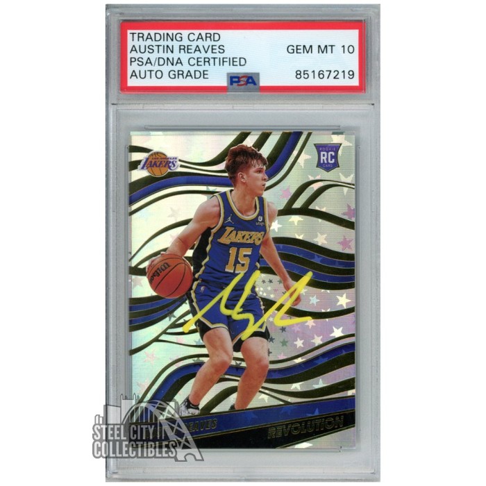 Austin Reaves 2021-22 Panini Revolution Astro Autograph Rookie Card ...