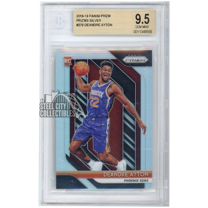 DeAndre Ayton 2018-19 Panini Prizm Silver Rookie Card #279 BGS 9.5 ...