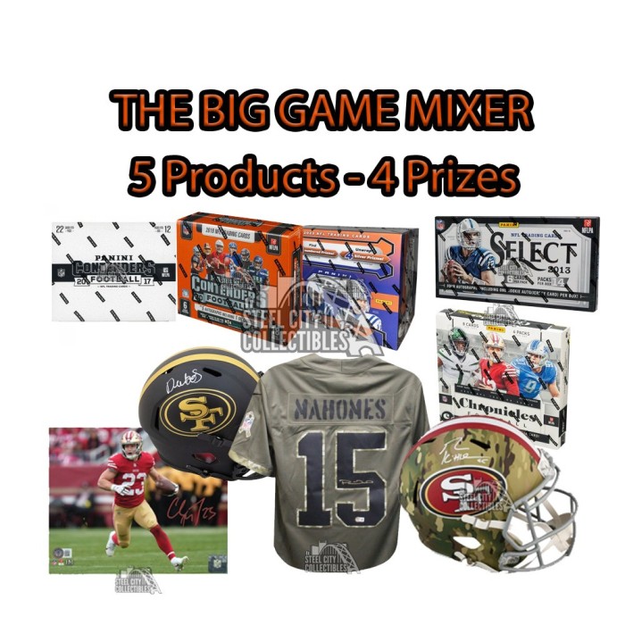 The Big Game Mixer - 5 Products - 4 Prizes (2013-2023) Random Team ...
