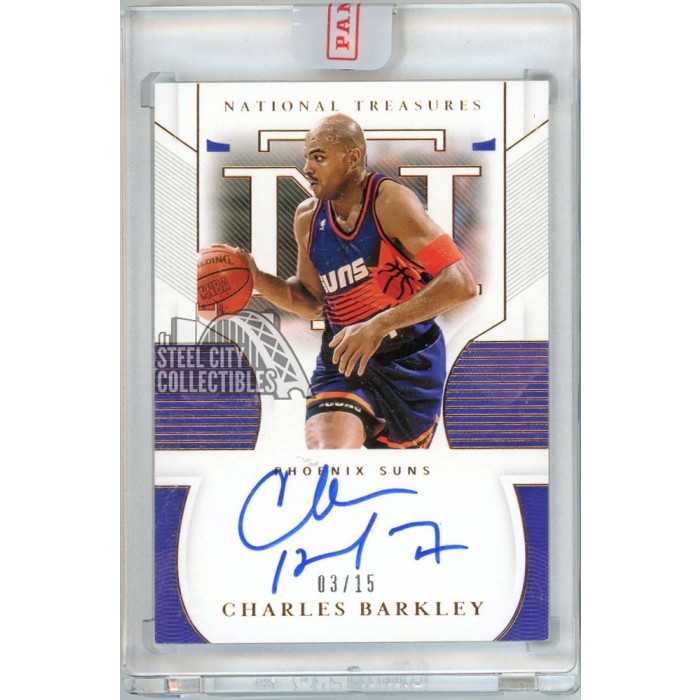 Charles Barkley 2020-21 Panini National Treasures Autograph Card #S-CHB ...
