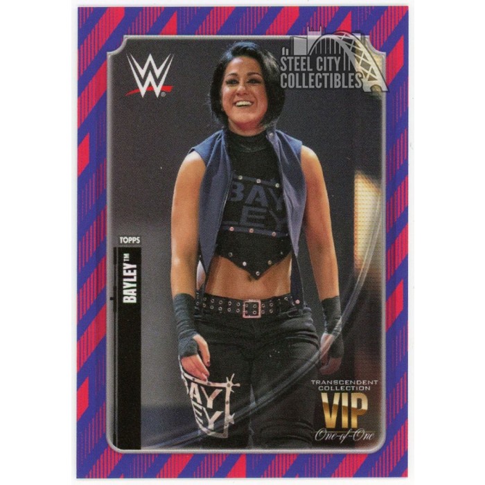Bayley 2020 Topps Transcendent WWE VIP Party Purple Pink Card #7 1/1 ...