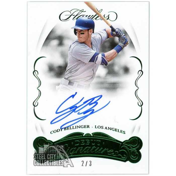 Cody Bellinger 2018 Panini Flawless Emerald Debut Signatures Autograph ...