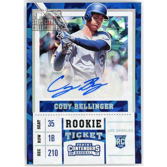 Cody Bellinger 2017 Panini Chronicles Contenders Cracked Ice Rookie ...
