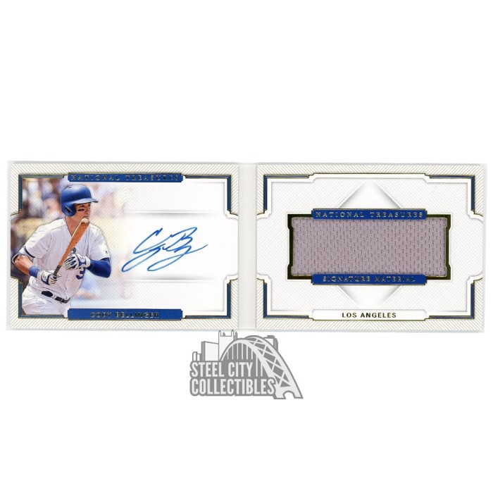 Cody Bellinger 2018 Panini National Treasures Signature Material Patch ...