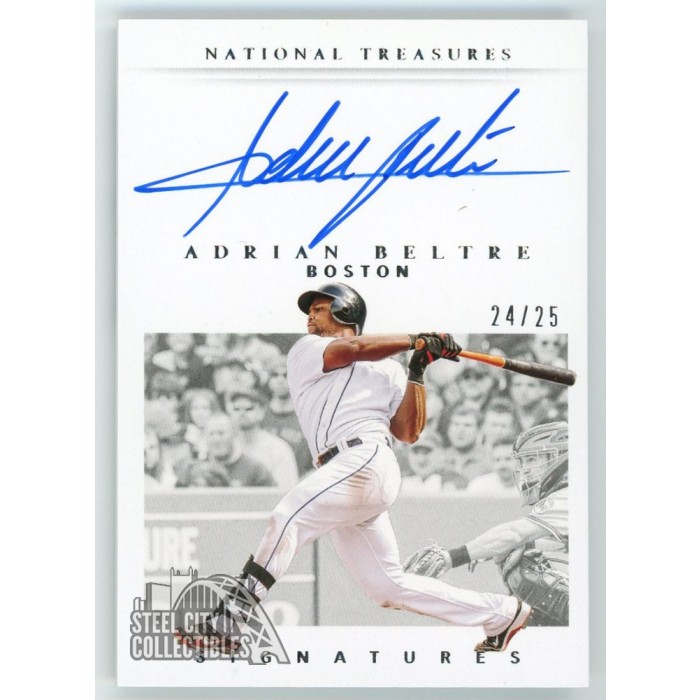 Adrian Beltre 2021 Panini National Treasures Autograph Card #RS-AB 24/ ...