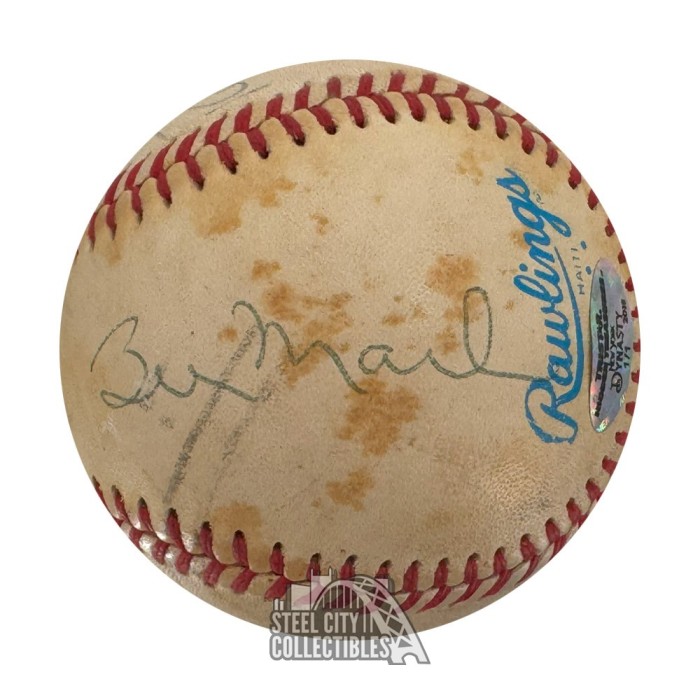 Billy Martin, Jeff Torborg, Ray Fontenot Autographed Official American ...