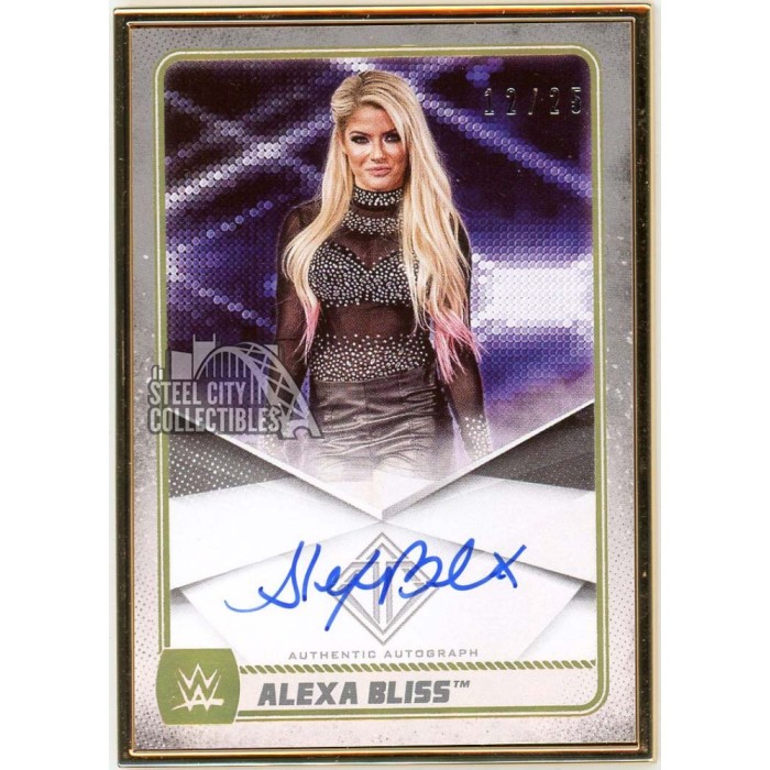 Alexa Bliss 2020 Topps Transcendent WWE Autograph Card #A-AX /25 ...