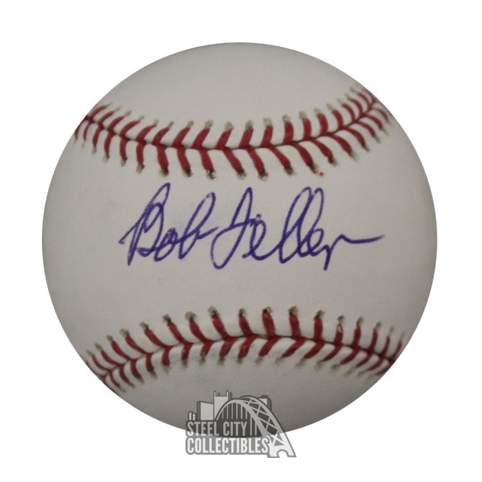 Bob Feller Autographed Official MLB Baseball - JSA | Steel City ...