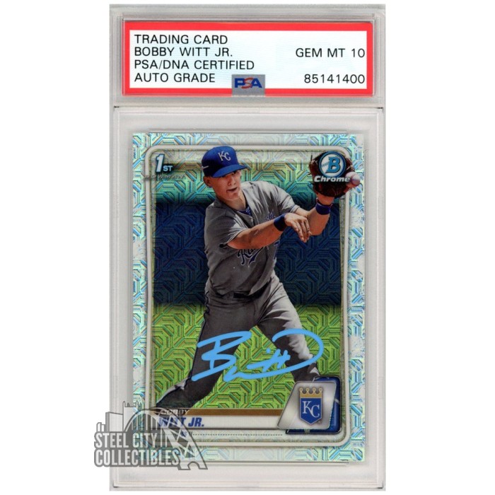 Bobby Witt Jr 2020 1st Bowman Chrome Mega Box Autograph Card #BCP-25 ...