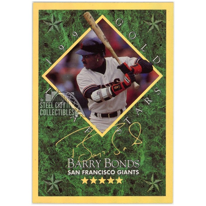 Barry Bonds 1994 Donruss Leaf Gold Stars #2 /10000 | Steel City ...
