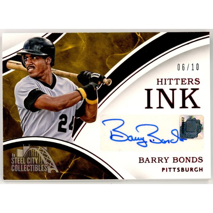 Barry Bonds 2016 Panini Immaculate Red Hitters Ink Autograph Card #HI ...