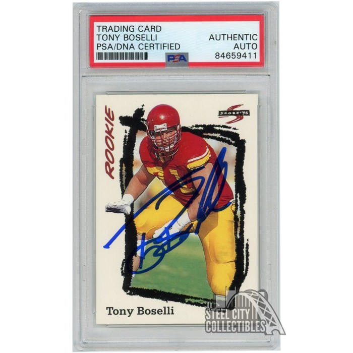 Tony Boselli 1995 Pinnacle Score Autograph Rookie Card #246 PSA/DNA ...