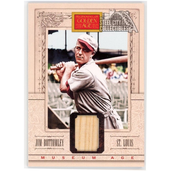 Jim Bottomley 2013 Panini Golden Age Bat Card #12 | Steel City Collectibles