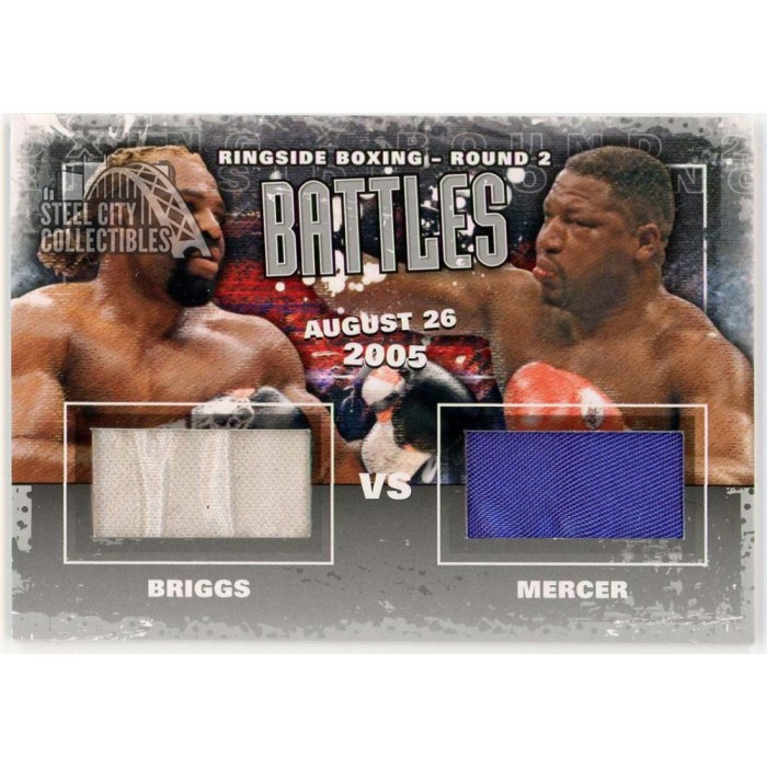 Shannon Briggs Ray Mercer 2011 ITG Ringside Boxing Battles Silver ...