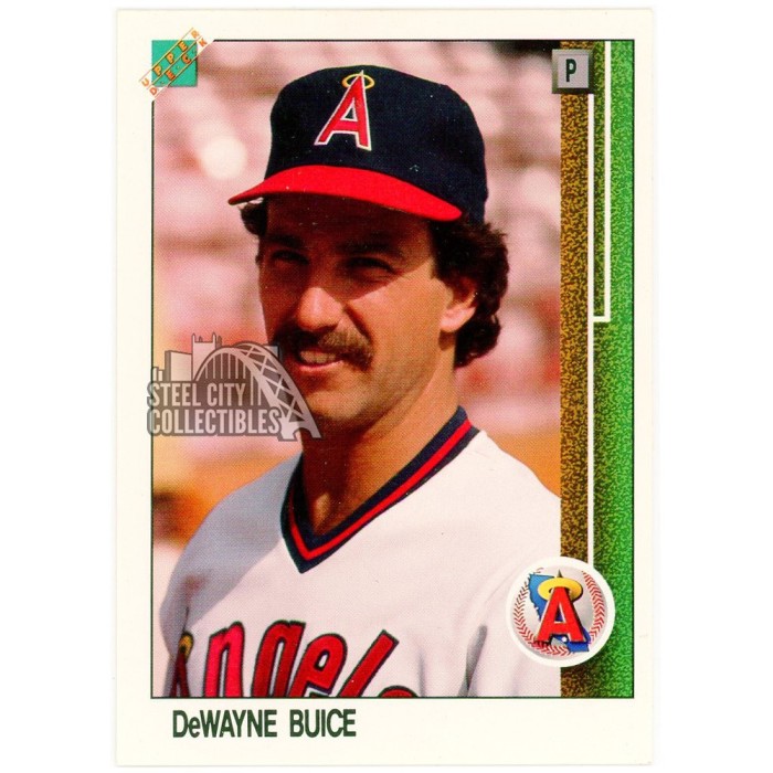 DeWayne Buice 1989 Upper Deck Promo Front and Back Images #1 | Steel ...