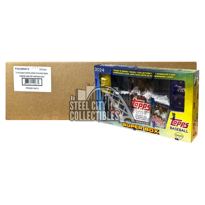 2024 Topps Series 1 Baseball Super 12-Box Case | Steel City Collectibles