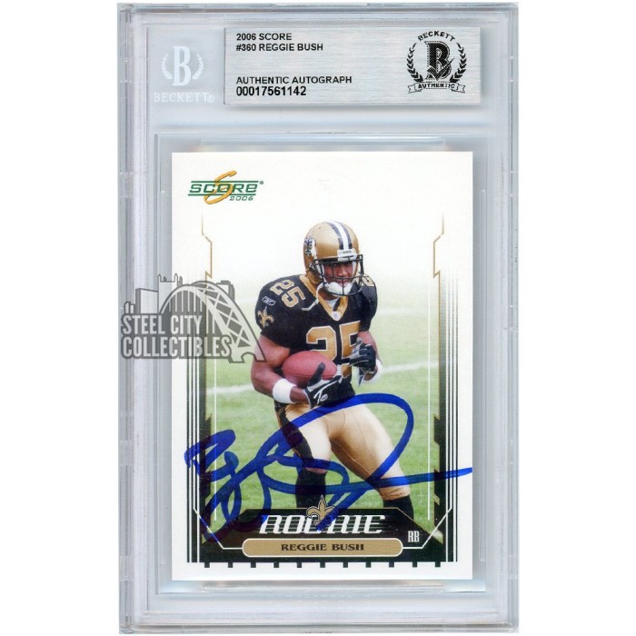 Reggie Bush 2006 Score Autograph Rookie Card #360 BAS | Steel City ...