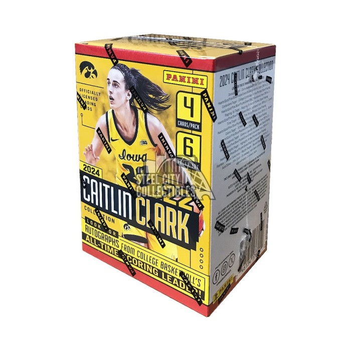 2024 Panini Caitlin Clark Collection Basketball 6-Pack Blaster Box ...