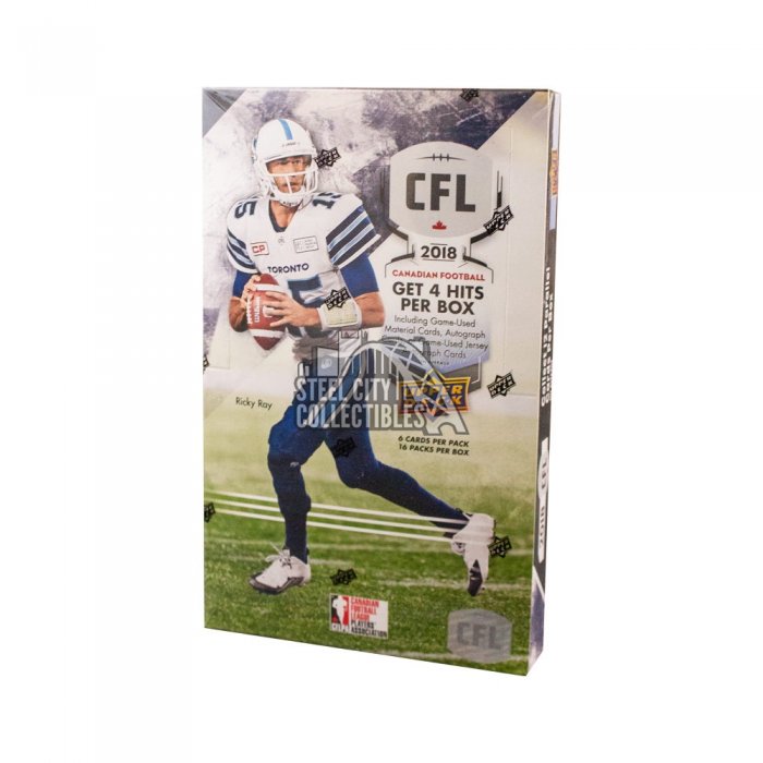 2018 Upper Deck CFL Football Hobby Box | Steel City Collectibles