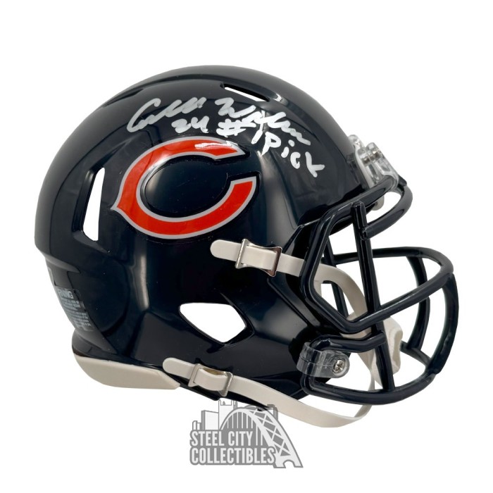 Caleb Williams #1 Pick INSC Autographed Chicago Speed Mini Helmet ...
