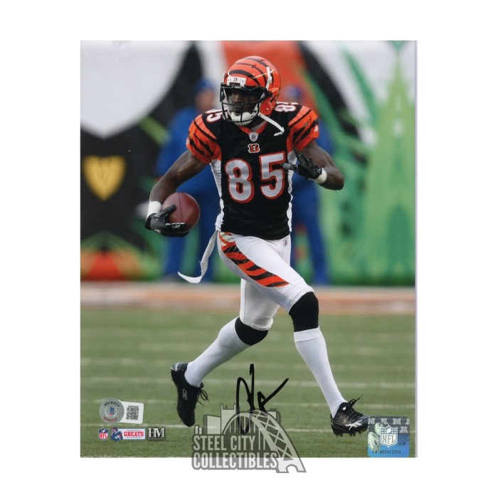Chad Johnson Autographed Cincinnati 8x10 Football Photo - BAS (Running ...