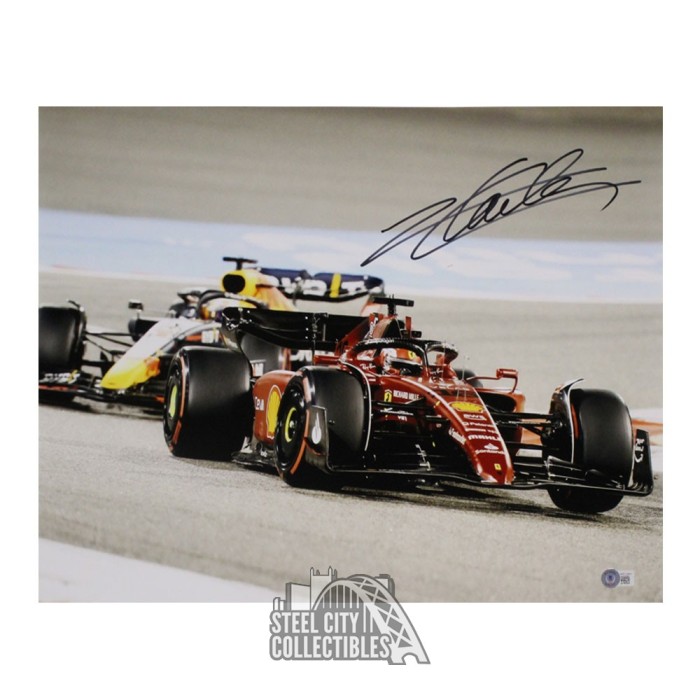Charles Leclerc Autographed Racing 16x20 Racing Photo - BAS | Steel ...
