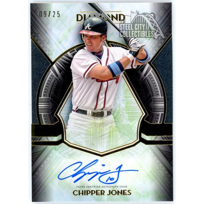 Chipper Jones 2021 Topps Diamond Icons Autograph Card #AC-CJ 09/25 ...