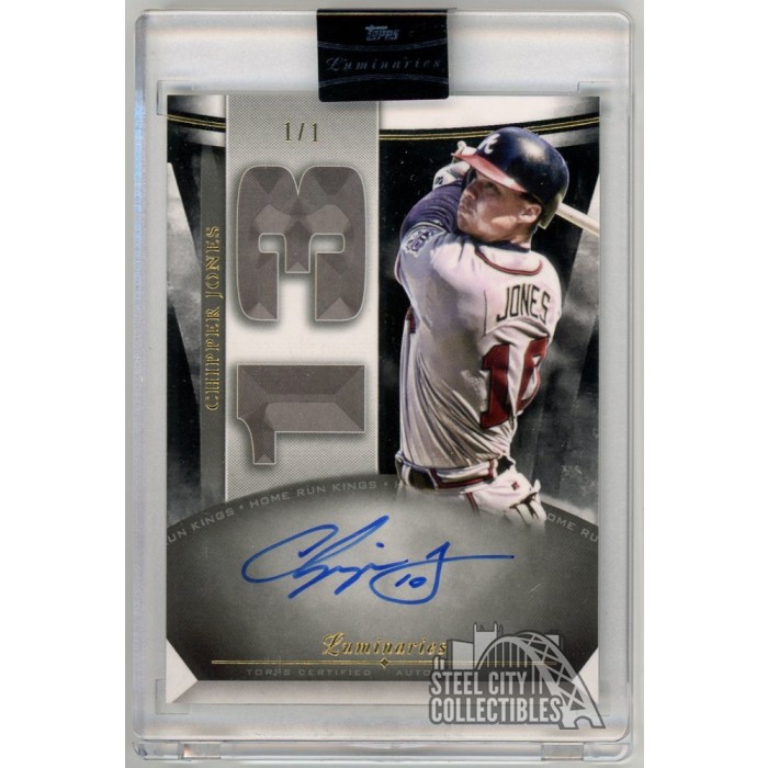 Chipper Jones 2021 Topps Luminaries Home Run Kings Autograph Card #HRK ...