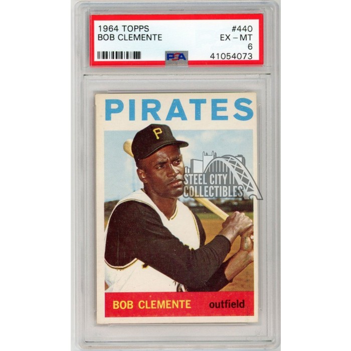 Roberto Clemente 1964 Topps Baseball Card #440 PSA 6 (073) | Steel City ...