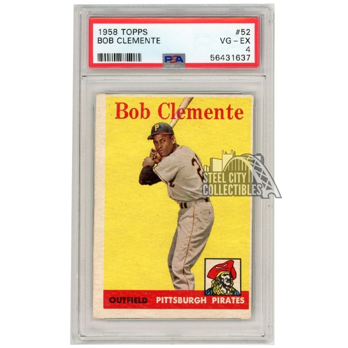 Roberto Clemente 1958 Topps #52 PSA 4 | Steel City Collectibles