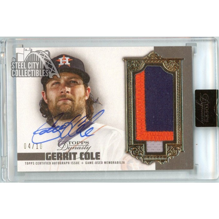 Gerrit Cole 2019 Topps Dynasty Game-Used Patch Autograph Card #DAP-GC3 ...