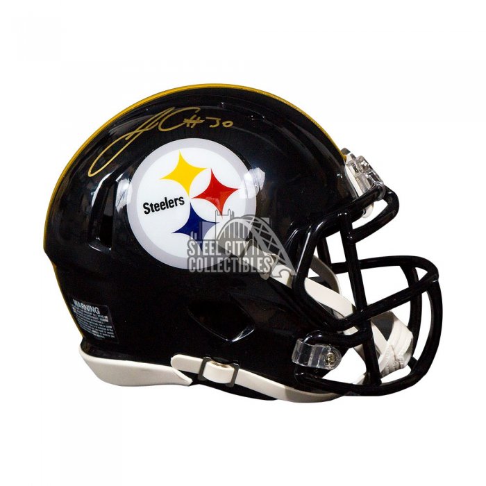 James Conner Autographed Pittsburgh Steelers Black Mini Helmet - JSA ...