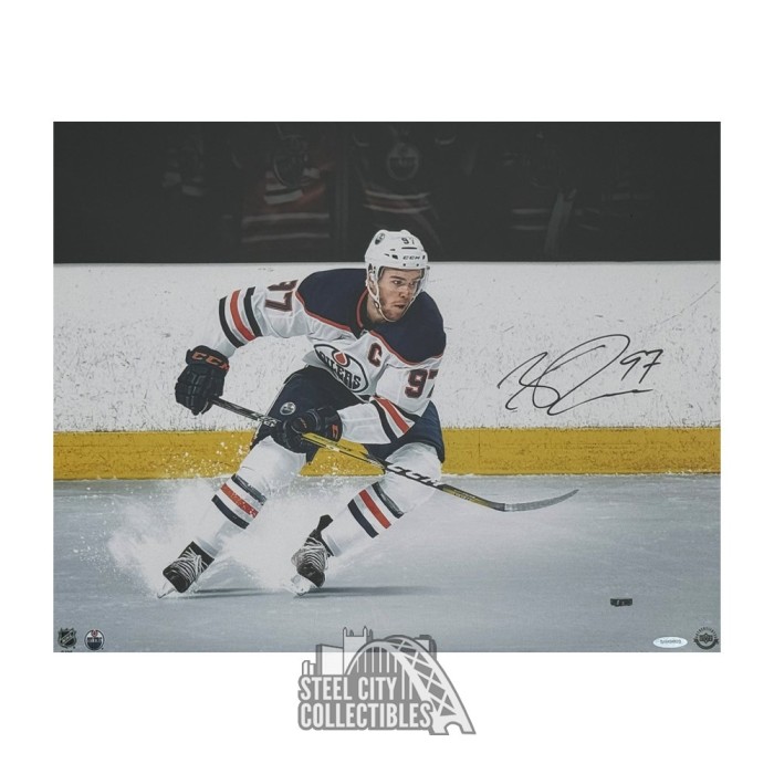 Connor McDavid Autographed Edmonton "Snow The Cameraman" 16x20 Photo ...