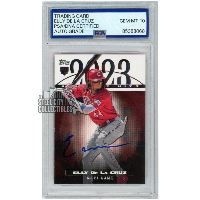 Elly De La Cruz 2024 Topps Greatest Hits Autograph Rookie Card #23GH-25 ...