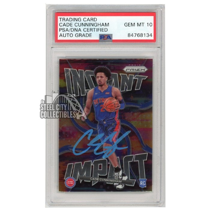 Cade Cunningham 2021-22 Panini Prizm Instant Impact Autograph RC Card ...
