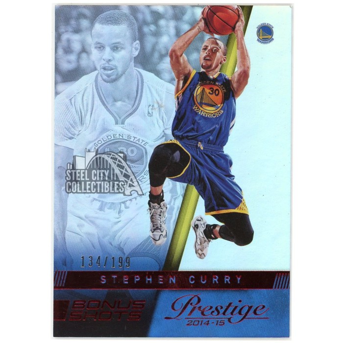 Stephen Curry 2014-15 Panini Prestige Bonus Shots Red Card #81 /199 ...