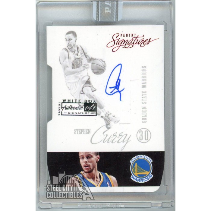 Stephen Curry 2012-13 Panini Signatures Red Autograph Card #130 White ...