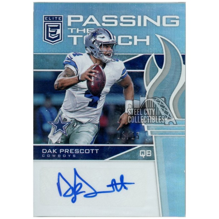 Dak Prescott 2017 Panini Elite Passing The Torch Autograph Card #PTT-20 ...