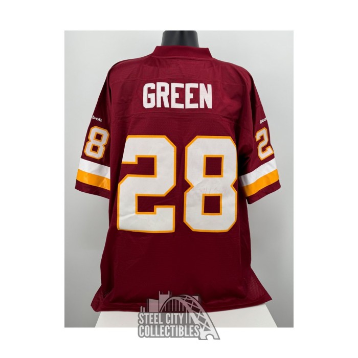 Darrell Green Unsigned Washington Reebok Football Jersey (Red Dye On ...