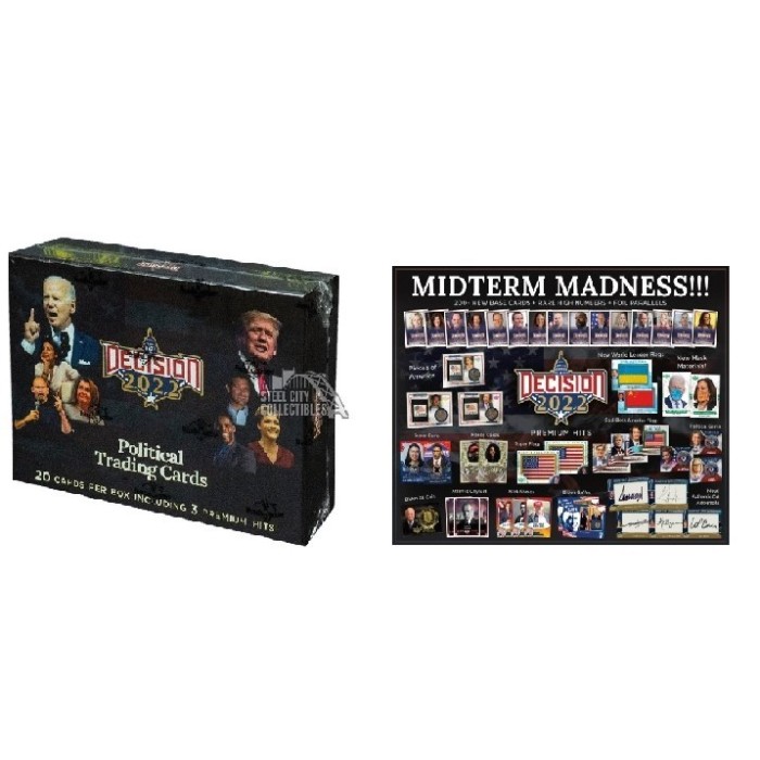 2022 Decision Political Trading Cards Hobby 3-Box Random Hit Group ...
