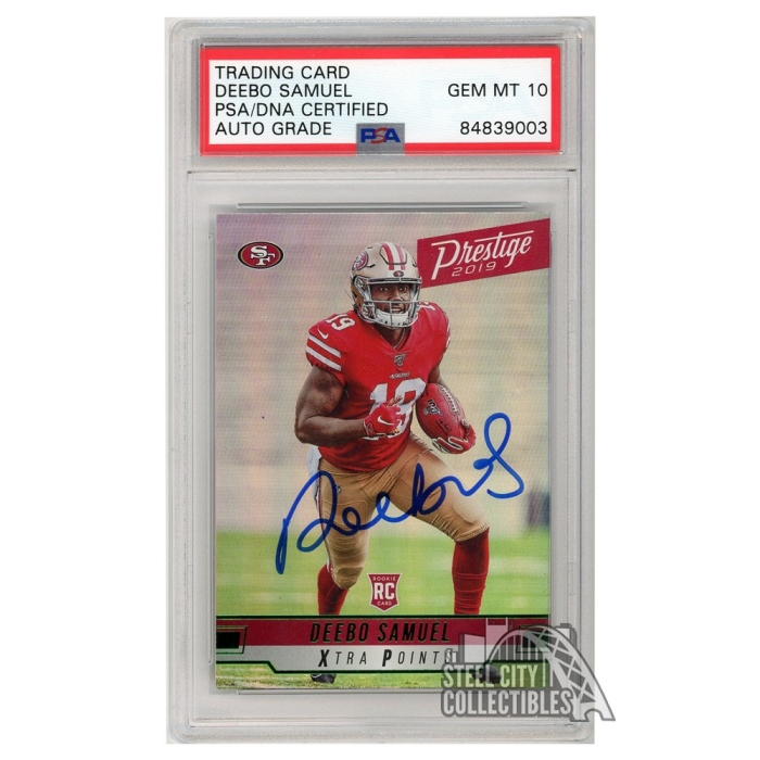 Deebo Samuel 2019 Panini Prestige Xtra Points Green Autograph Rookie ...