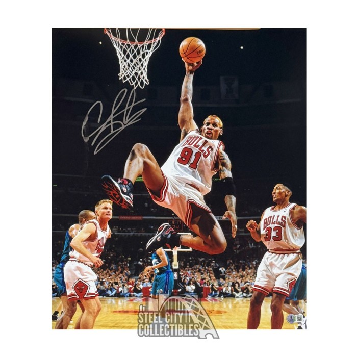 Dennis Rodman Autographed Chicago Bulls 16x20 Basketball Photo - BAS ...
