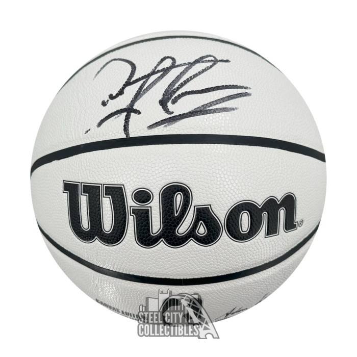 Dennis Rodman Autographed Wilson Canvas Edition Basketball - BAS ...