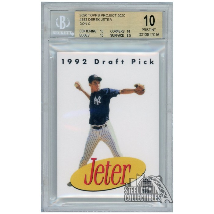 Derek Jeter Topps Project 2020 Card #383 by 1993 Topps by Don C BGS 10 ...