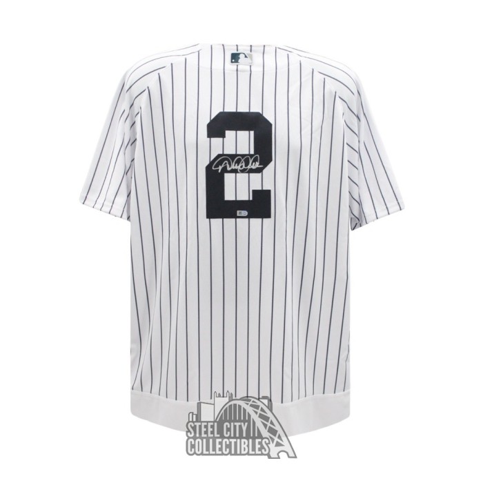 Derek Jeter Autographed New York Yankees Baseball Jersey - MLB Hologram ...